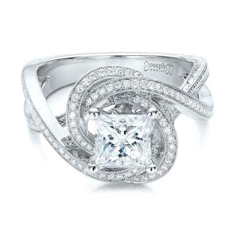 Platinum And Platinum Custom Diamond Engagement Ring 101749 Seattle