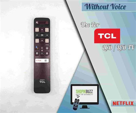 TCL LED TV Remote Control Without Voice Shopikbuzz