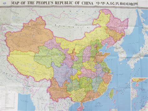 【楽天市場】[5 000円以上で送料無料]中国地図 中国全図 中国語版 （中文・英文） 955×1500 中国地図出版社 [メ1] M39m【rcp】02p03dec16：マミーショップ