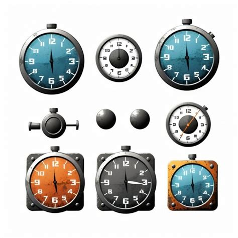 Premium Vector A Set Of Clocks With Different Time Zones