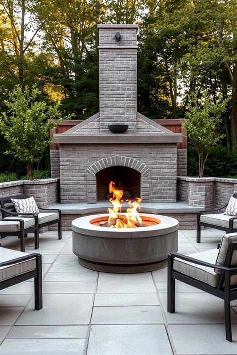 24 Concrete Paver Patio Fire Pit Ideas For Outdoor Gatherings
