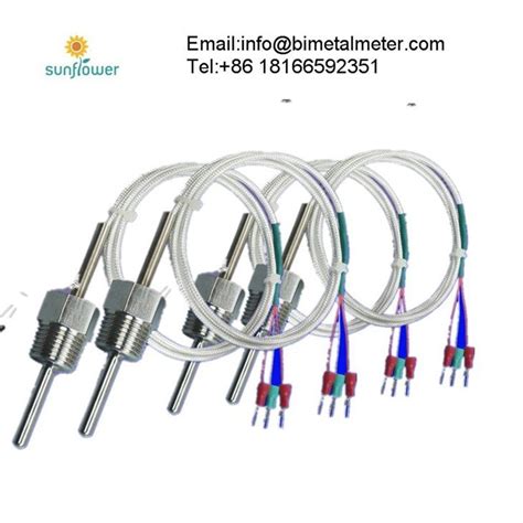 China Customized WZP Wire Type Rtd Probe With M Lead Wire Suppliers Manufacturers