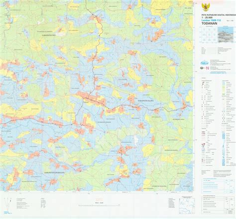 Todanan 1509 112 Map By Badan Informasi Geospasial Avenza Maps
