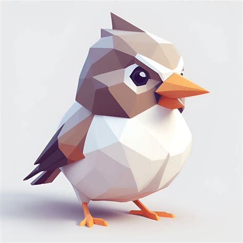 Geometric Low Poly Bird Illustration Free Download Ai Scribbles