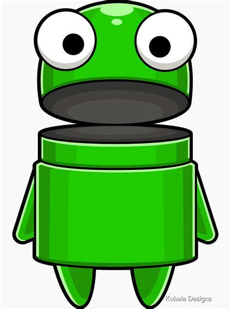 Repo Game Green Cute Funny Character Sticker For Sale By Darcekar Redbubble
