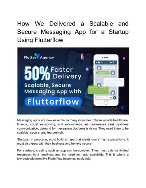 Ppt How We Delivered A Scalable Messaging App Using Flutterflow