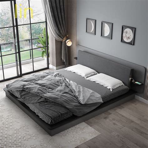 Lin北歐風榻榻米矮床1 5米床小戶型收納主臥室1 8米雙人床日式落地床 蝦皮購物