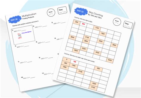 Free Math Worksheets Mathproject
