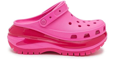 Crocs™ Mega Crush Clog Platform Sandals In Pink Lyst Uk