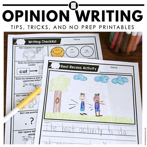 How To Teach Opinion Writing A Kinderteacher Life