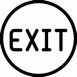 Exit Logout Sign Icon Download On Iconfinder