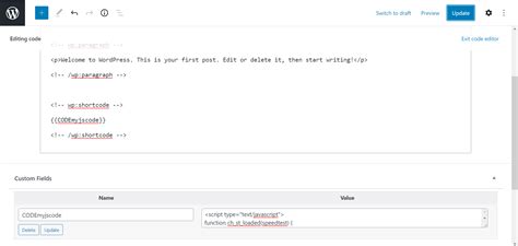 WordPress Embed JavaScript In Post Content Not Working Stack Overflow