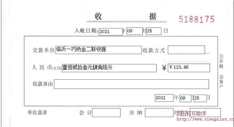 临沂巧纳金二联收据打印模板 免费临沂巧纳金二联收据打印软件