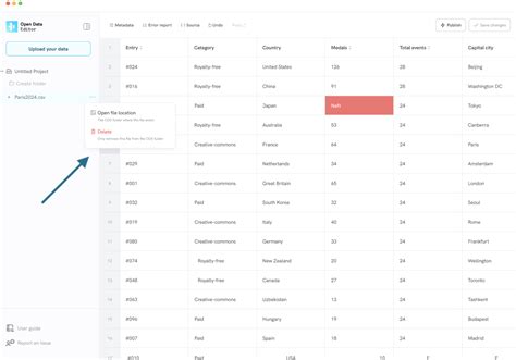 Deleting Files Or Folders — Open Data Editor 151 Documentation