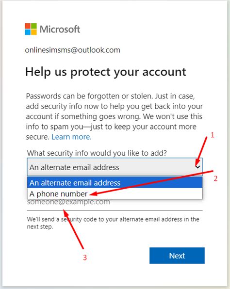 How To Create New Outlook Account With Virtual Number Onlinesim