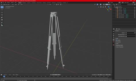 Geodetic Tripod 3d Model 24 3ds Blend C4d Fbx Max Ma Lxo Obj Free3d