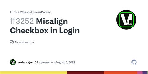 Misalign Checkbox In Login · Issue 3252 · Circuitversecircuitverse