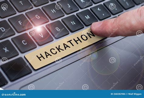 Handwriting Text Hackathon Conceptual Photo Event Where Large Number