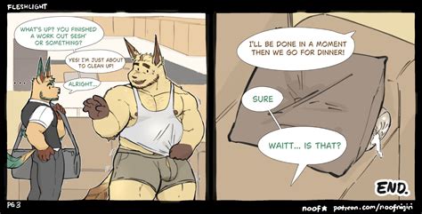 Rule 34 2025 2 Panel Comic Anthro Barch Noofs Beard Blush Blush Lines Bodily Fluids Bulge