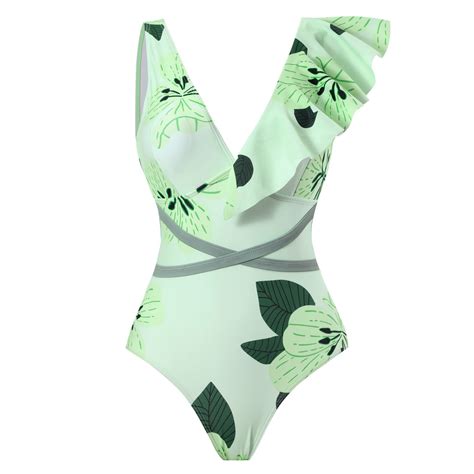 Vbarhmqrt Female Womens Swimsuits 1 Piece Sexy Womens Ethnic Style Sexy Bikini Tie Up Swimsuit