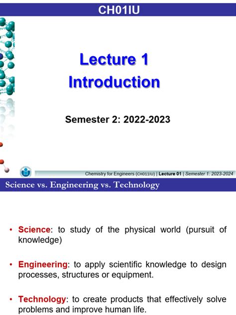 Lecture 01 Introduction Pdf Chemistry Carbon Monoxide