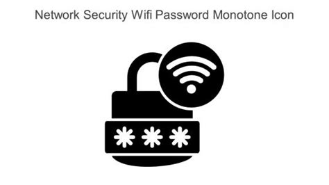 Network Security Wifi Password Monotone Icon In Powerpoint Pptx Png And Editable Eps Format Ppt