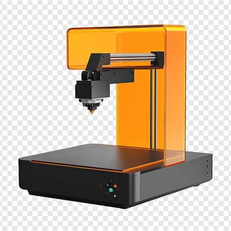 Orange 3d Printer Premium Ai Generated Psd