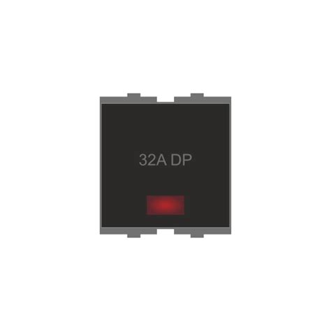 32A Dp 1way Switch With Ind 2M WIT Modular Switches