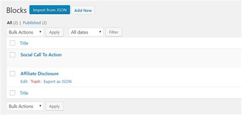 How To Import Export Your Wordpress Gutenberg Blocks 2 Steps Web Development Outsourcing