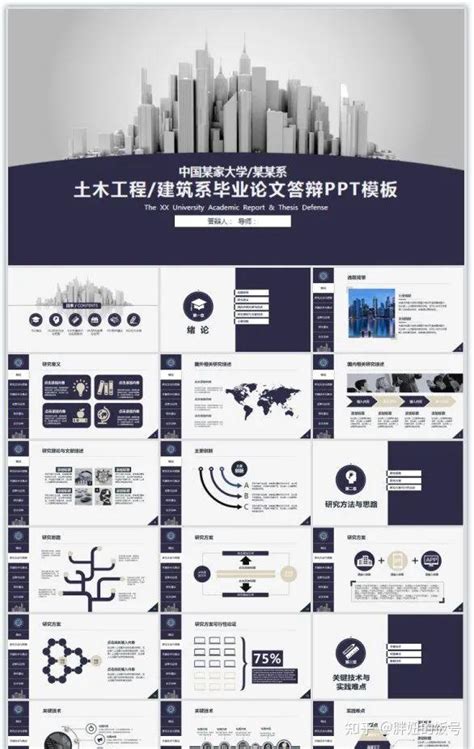导航栏式的pptand毕业答辩 知乎