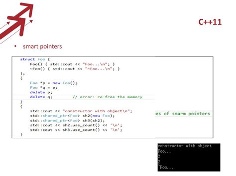 C Declarations Auto Decltype Using Nullptr 2 Smart Pointers 3