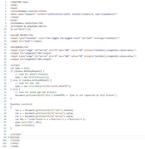 การควบคม Servo และ LED ดวย ESP8266 ผาน Web Browser PLAYELEK