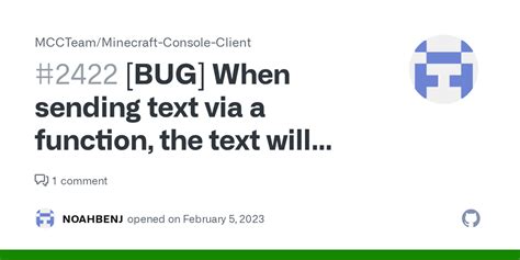 Bug When Sending Text Via A Function The Text Will Repeatedly Send