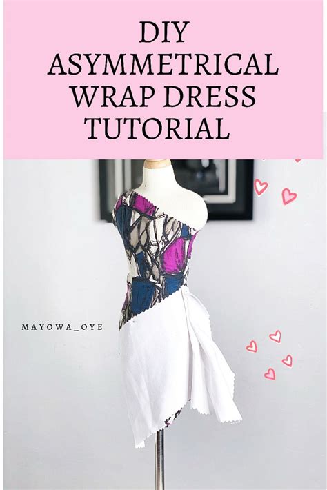 easy asymmetrical wrap dress beginner friendly youtube wrap dress