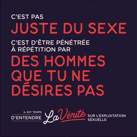 La vérité sur l exploitation sexuelle Un trop grand prix Campagne 2019