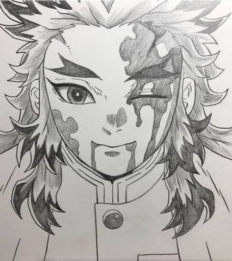 Demon Slayer Drawing Sketch Rengoku