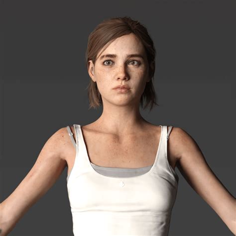 Ellie High Detailed Model Bust 3d Render Digital Art By Bal111