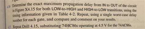 Solved Tu Determine The Exact Maximum Propagation Delay From