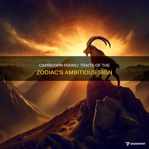 Capricorn Rising Traits Of The Zodiacs Ambitious Sign Shunspirit