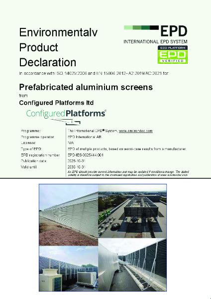 Epd For Boltscreen Configured Platforms Ltd Nbs Source