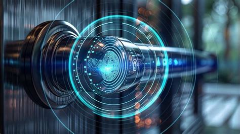 High Tech Smart Home Security Lock Utilizes Biometric Fingerprint Recognition For Enhanced