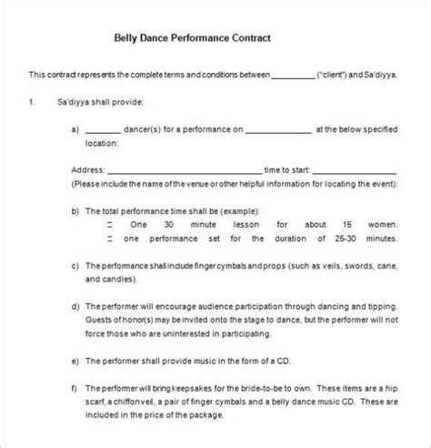 Individual Performance Agreement Template Midi