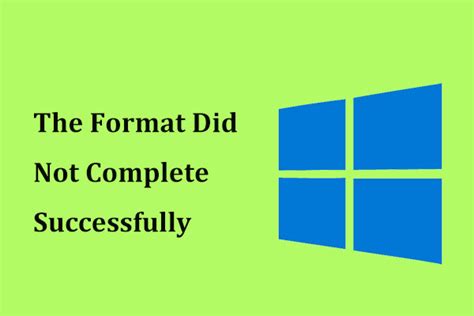 6 ways to fix “the format did not complete successfully” error
