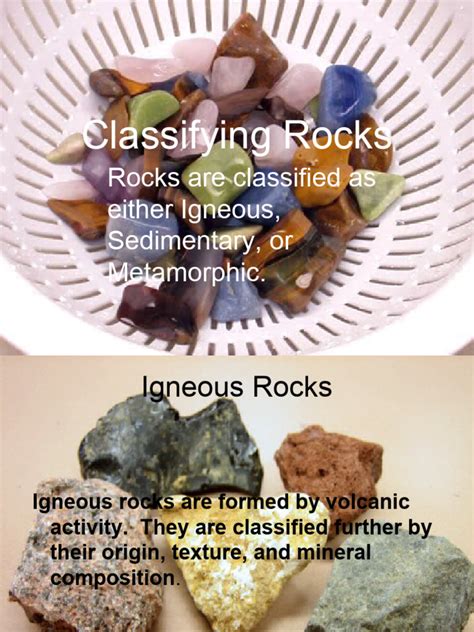 Classifying Rocks Power Point Presentation Pdf