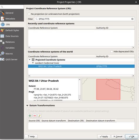 Import The Epsg7775 Projection Without Proj4 To Qgis Geographic Information Systems Stack