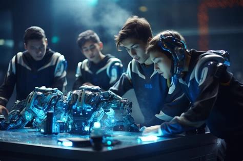Premium Photo High School Students Participating In A Robotics Generative Ai
