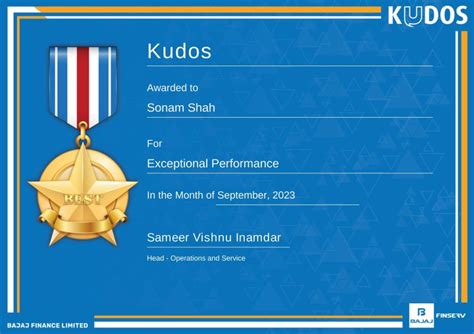 Sonam Shah On Linkedin I Feel Honoured To Receive An Appreciation For Exceptional Performance