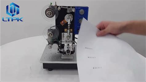 Hp241b Batch Number Expiry Date Color Ribbon Hot Coding Machine