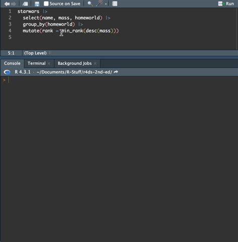 Comfy Keyboard Shortcuts For RStudio Jim