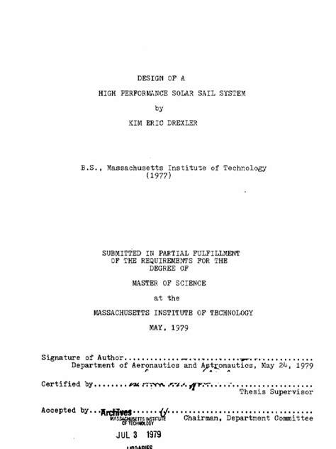 Design Of A High Performance Solar Sail System Pdf